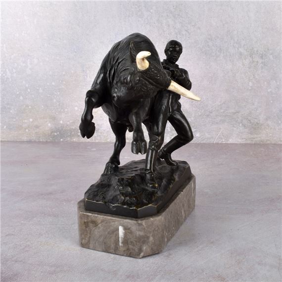 Antoine Bofill | Bronze Figurine of a Matador and Bull | MutualArt