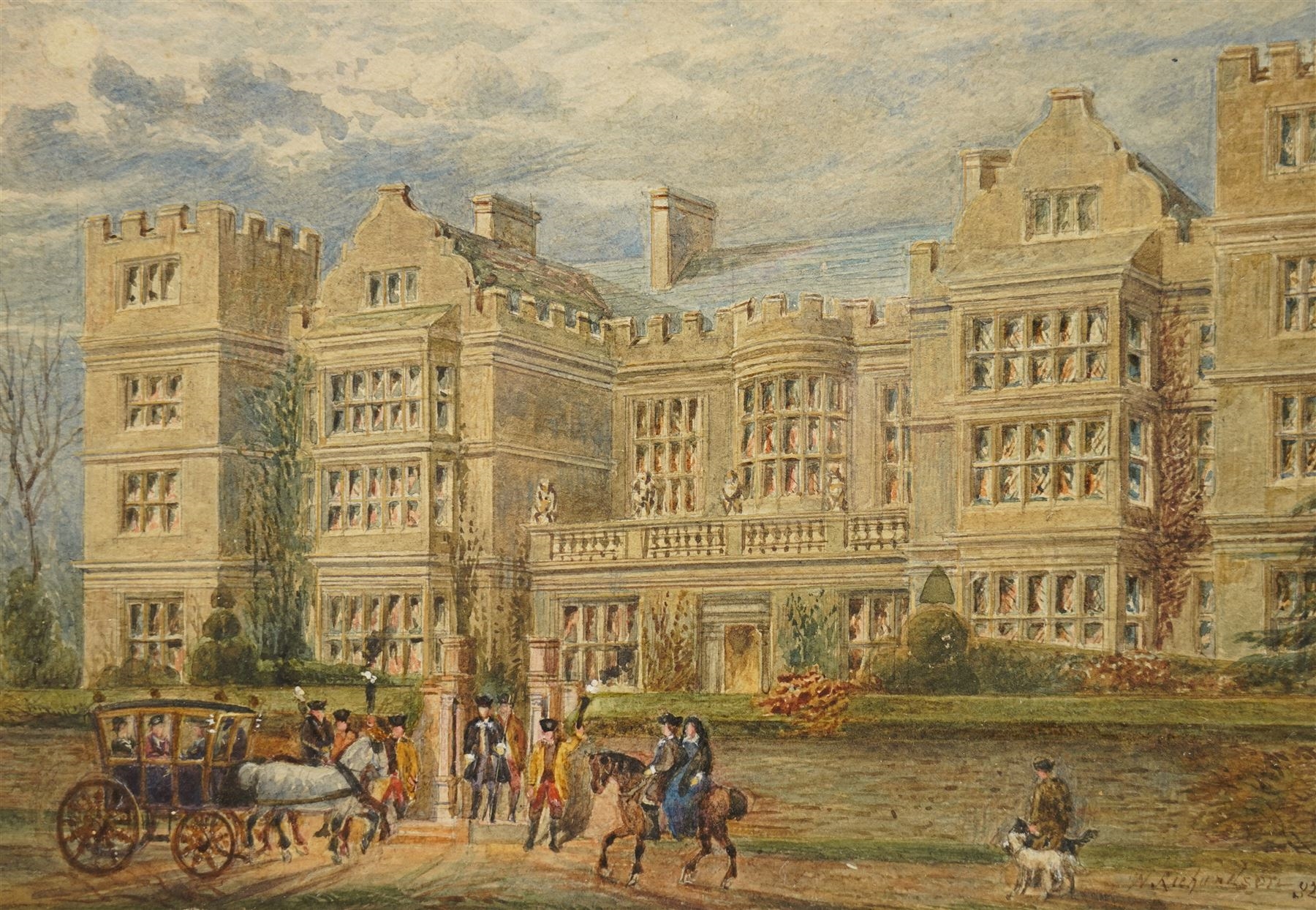 William Richardson | Coach and Guards Outside Fountains Hall - Ripon ...