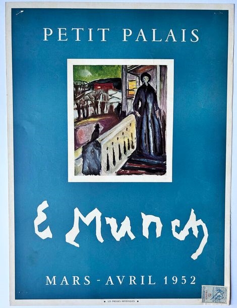Edvard Munch | POSTER for the Exhibition at the Petit Palais (1952 ...
