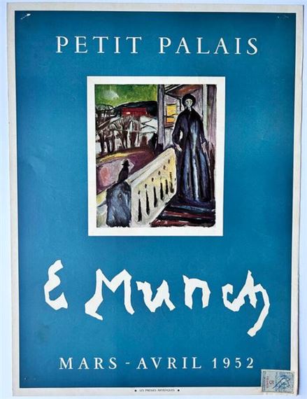 Edvard Munch | POSTER for the Exhibition at the Petit Palais (1952 ...