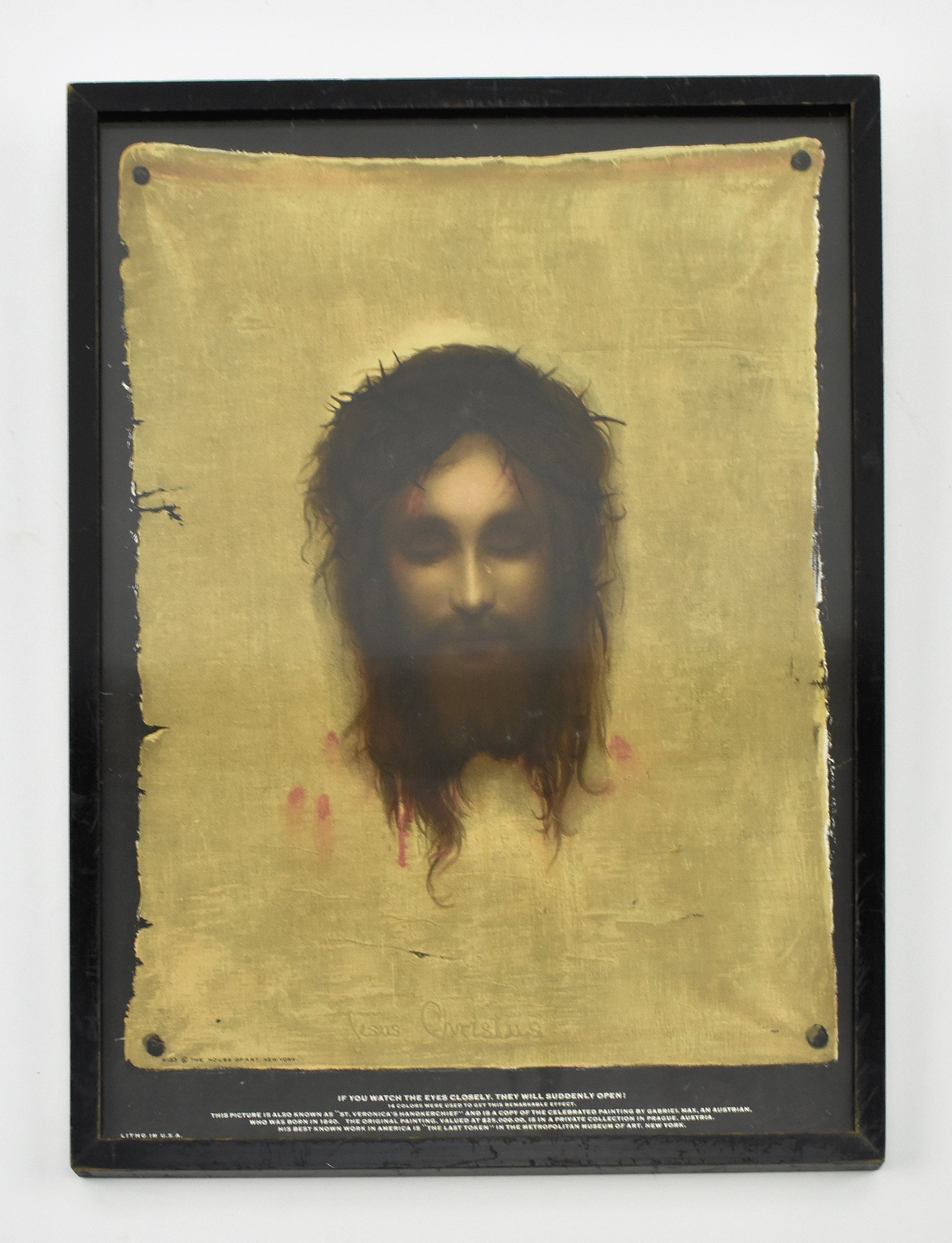 Gabriel Cornelius von Max | JESUS CHRISTAS - EARLY 20TH CENTURY PRINT ...