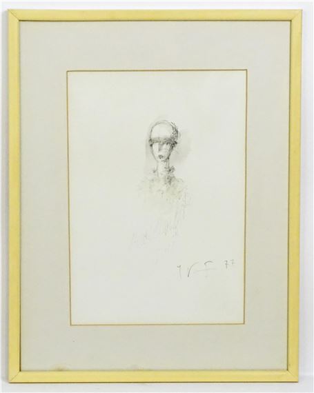 Yuri Kuper | A study of a female head and shoulders (77) | MutualArt