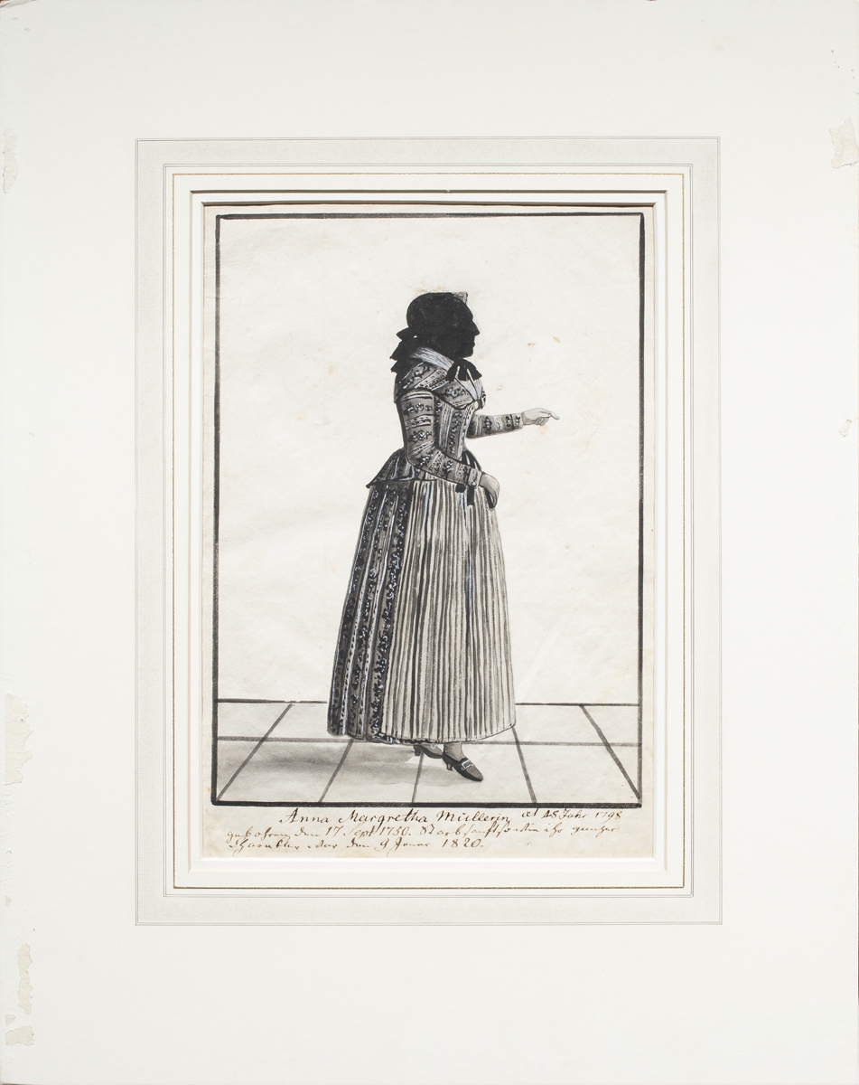 German School, 19th Century | Drawings of Anna Margaretha Mullerin and ...