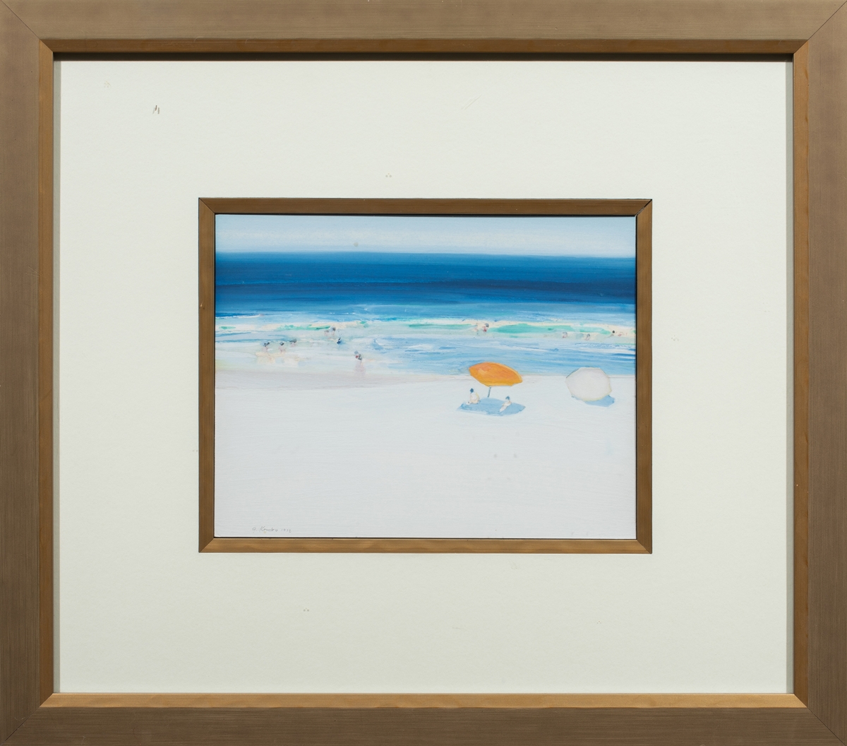 Gregory Kondos | Beach Swimmers (1972) | MutualArt