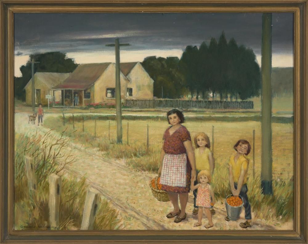 George Needham | Family Portrait on a Farm | MutualArt