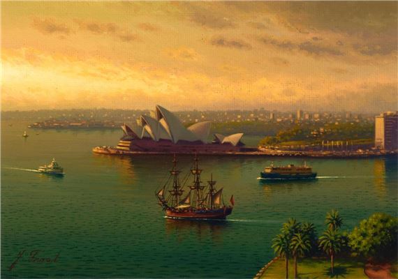 Joseph Ambrose Frost | Daybreak - Sydney Cove (1995) | MutualArt