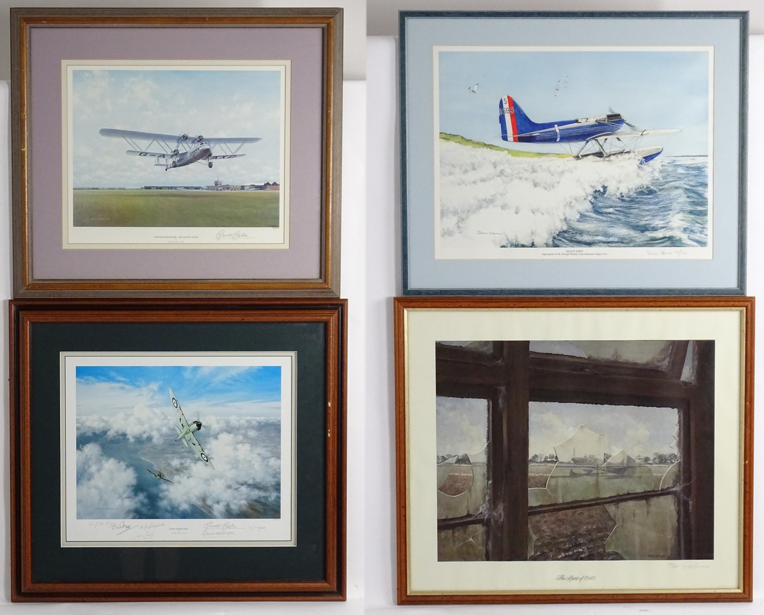 Gerald Coulson | Two signed limited edition aviation prints after ...
