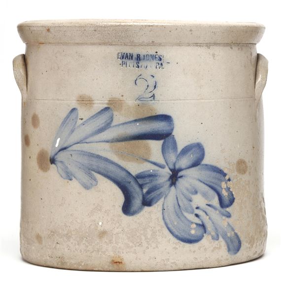 R. Jones | Two Antique Stoneware Pots | MutualArt