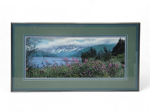 Charles Gause | Fireweed & Mountains | MutualArt