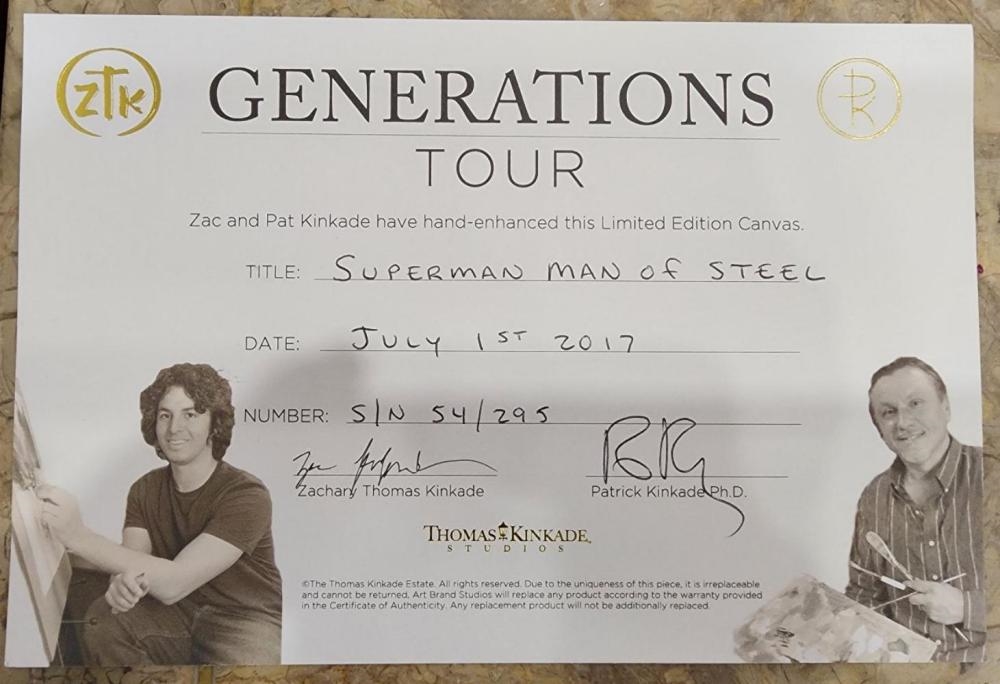 Thomas Kinkade | Superman – Man of Steel by Thomas Kinkade Studios ...