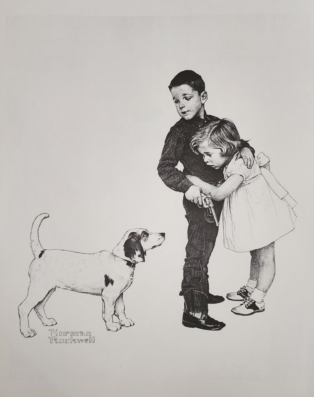 Norman Rockwell | JUVENILLE COWBOY (Circa 1960) | MutualArt