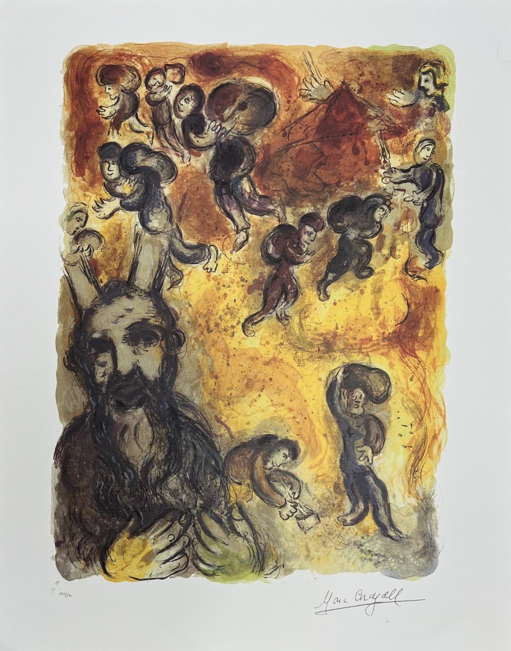 Marc Chagall | MARC CHAGALL, (AFTER), EXODUS MOSES | MutualArt