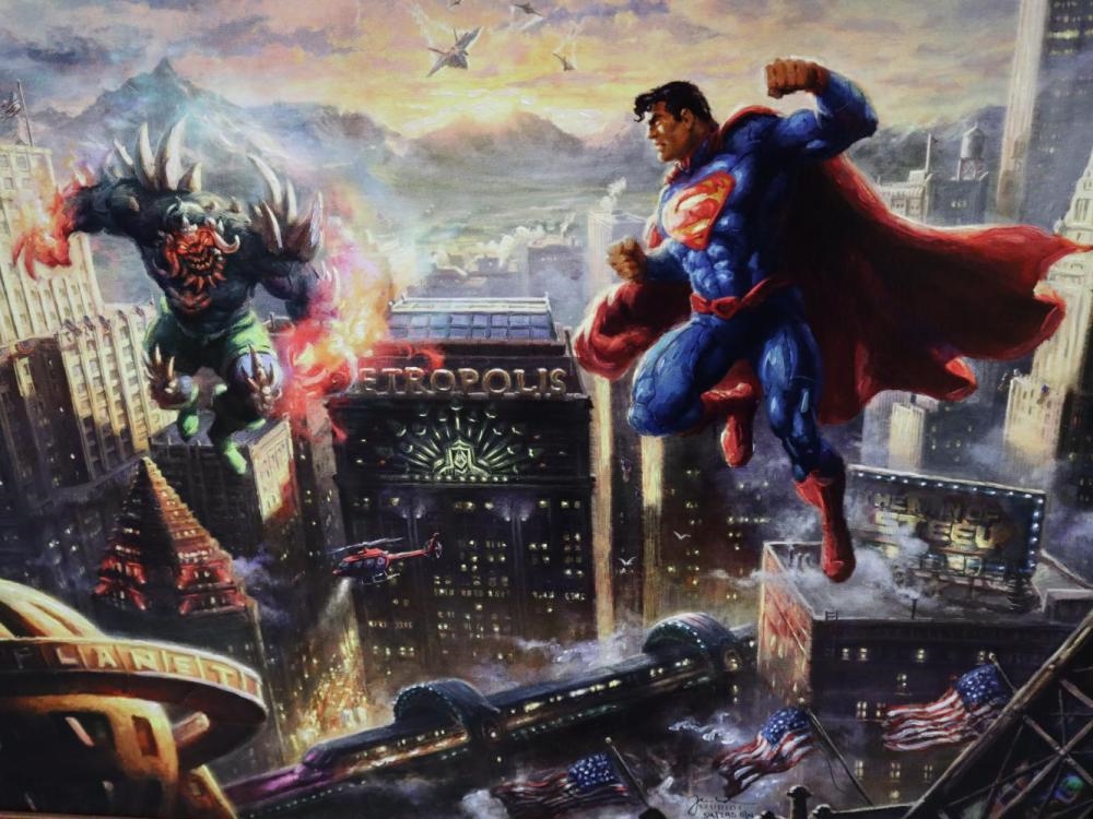 Thomas Kinkade | Superman – Man of Steel by Thomas Kinkade Studios ...