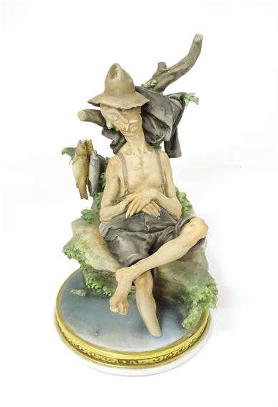 Giuseppe Cappe | Figure modelled as a sleeping fisherman | MutualArt