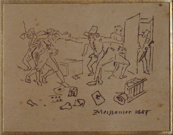 Jean-Louis-Ernest Meissonier | La rixe (1855) | MutualArt