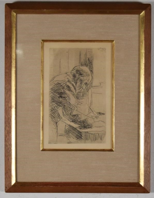 Pierre Bonnard | Pierre Bonnard Etching The Engraver | MutualArt