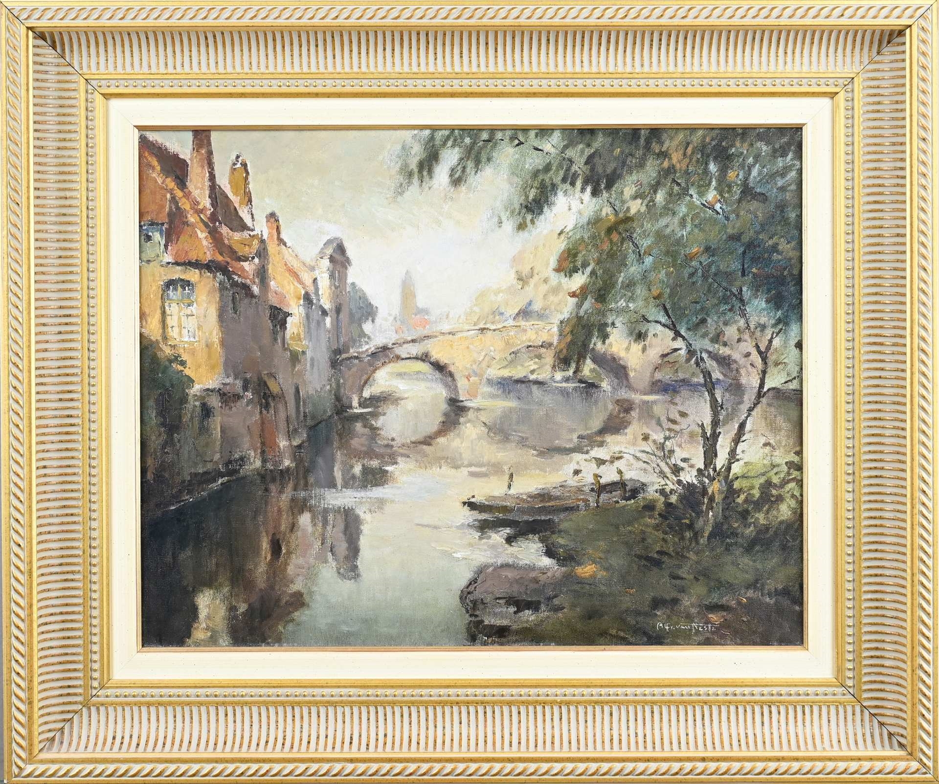 Alfred Van Neste | Belgische School. Olieverf. | MutualArt