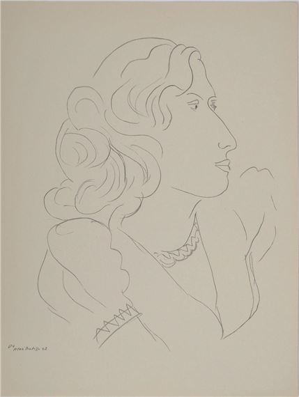 Henri Matisse | Portrait of his muse (1942) | MutualArt