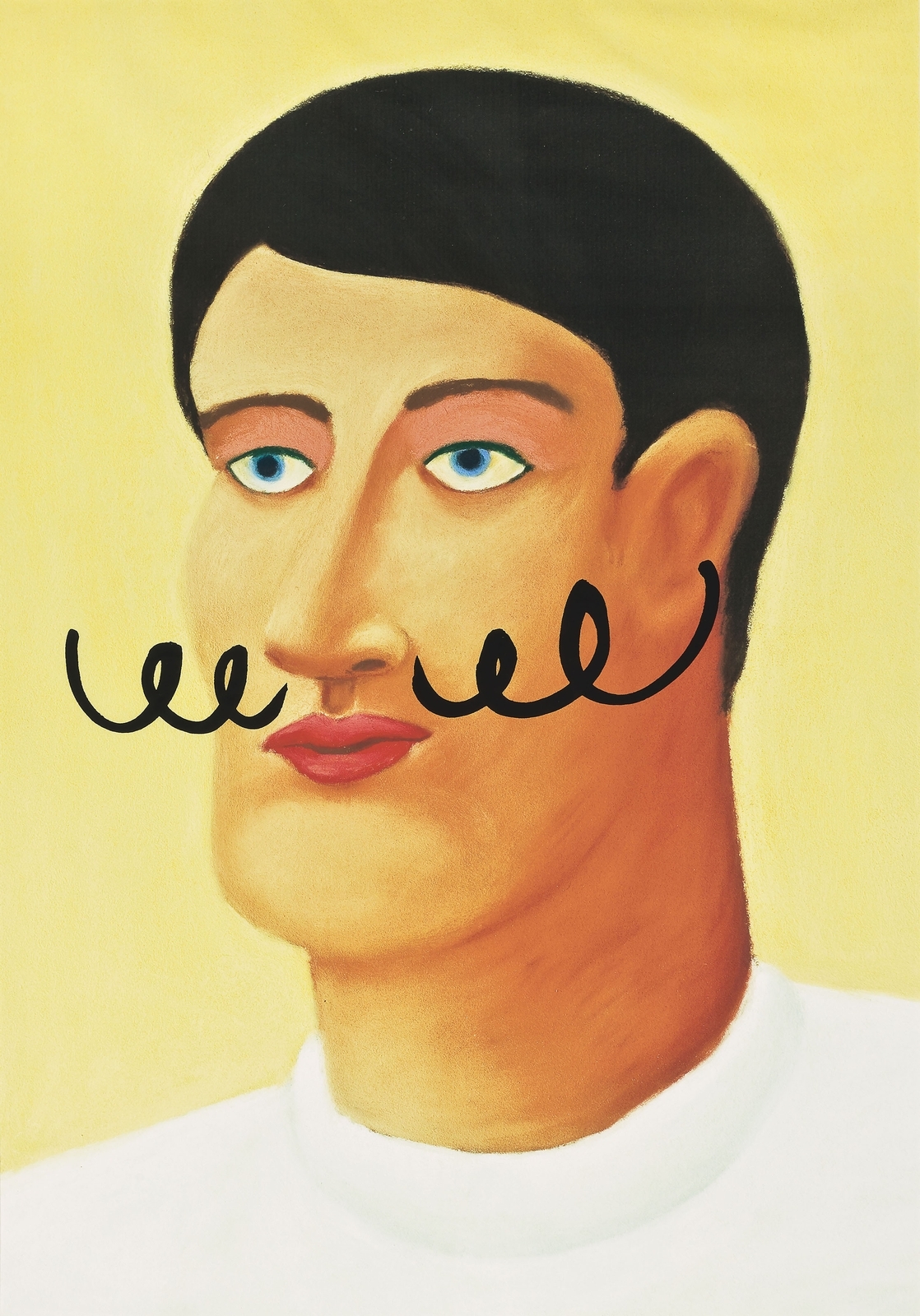 Nicolas Party | Portrait with a Moustache (2013) | MutualArt