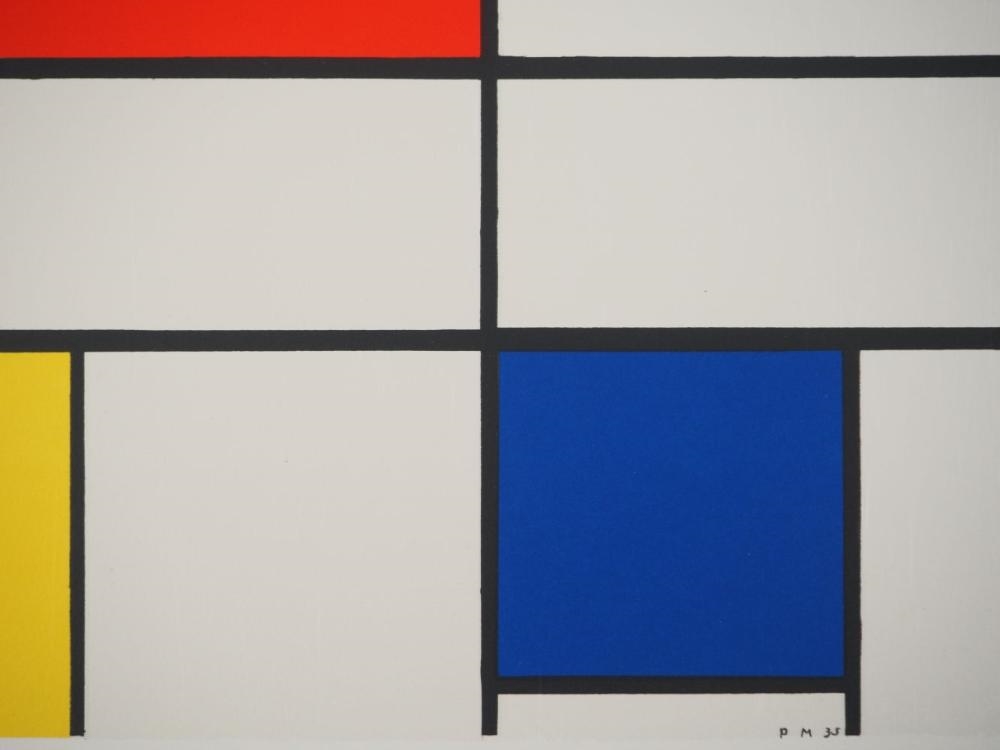 Piet Mondrian | Piet MONDRIAN - Composition C n°III in red (1935 ...