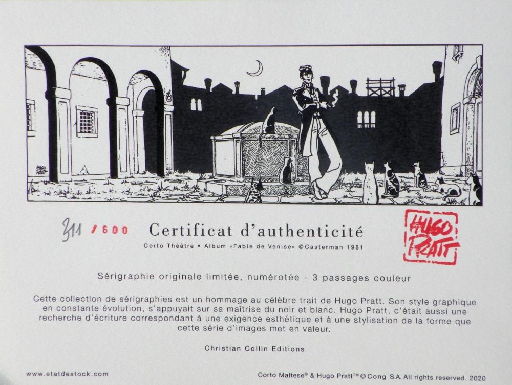 Hugo Pratt | Corto Maltese and the Cats | MutualArt