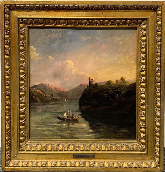 George Edwards Hering | A 19th century gilt framed oil on canvas ...