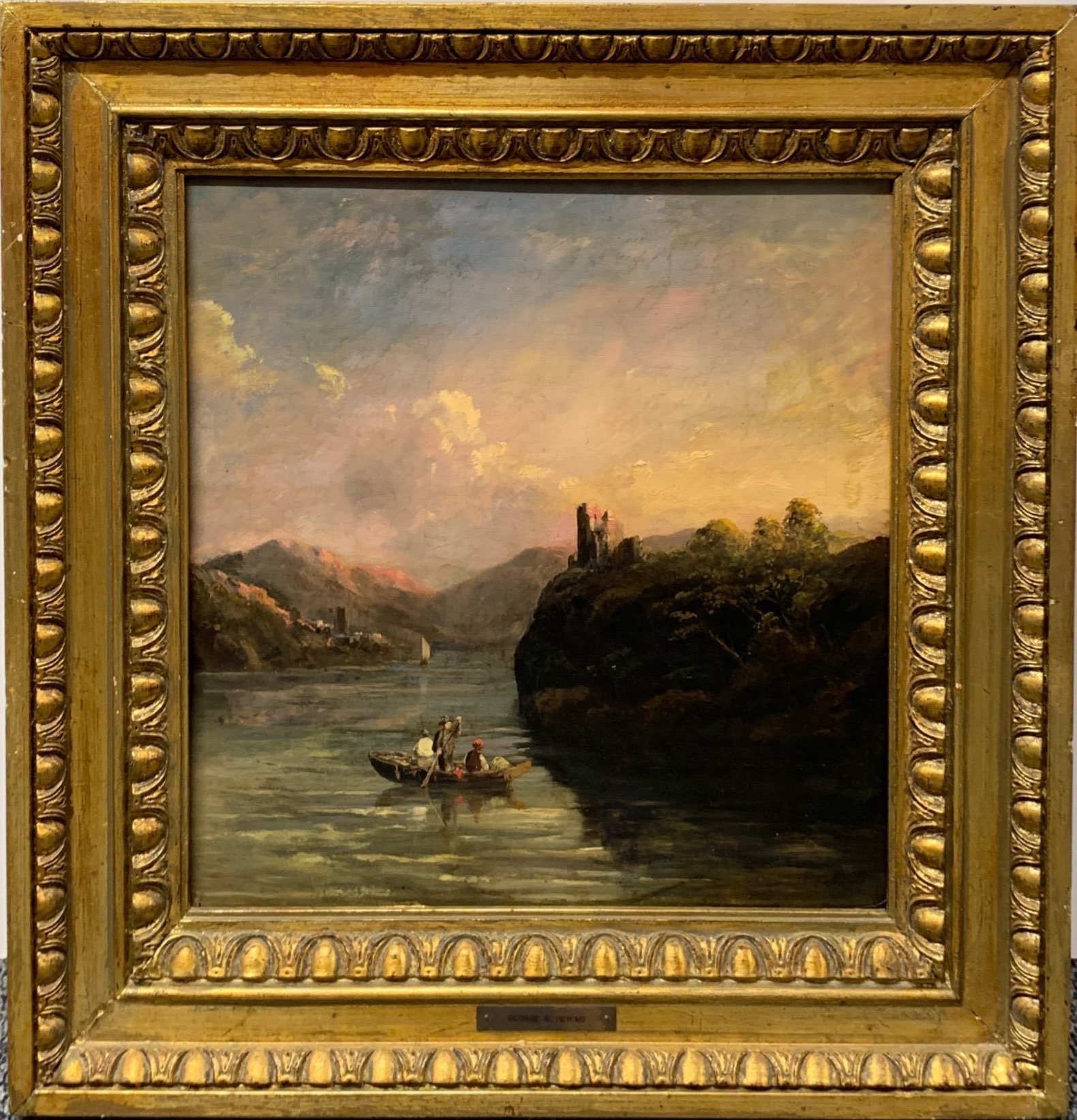 George Edwards Hering | A 19th century gilt framed oil on canvas ...