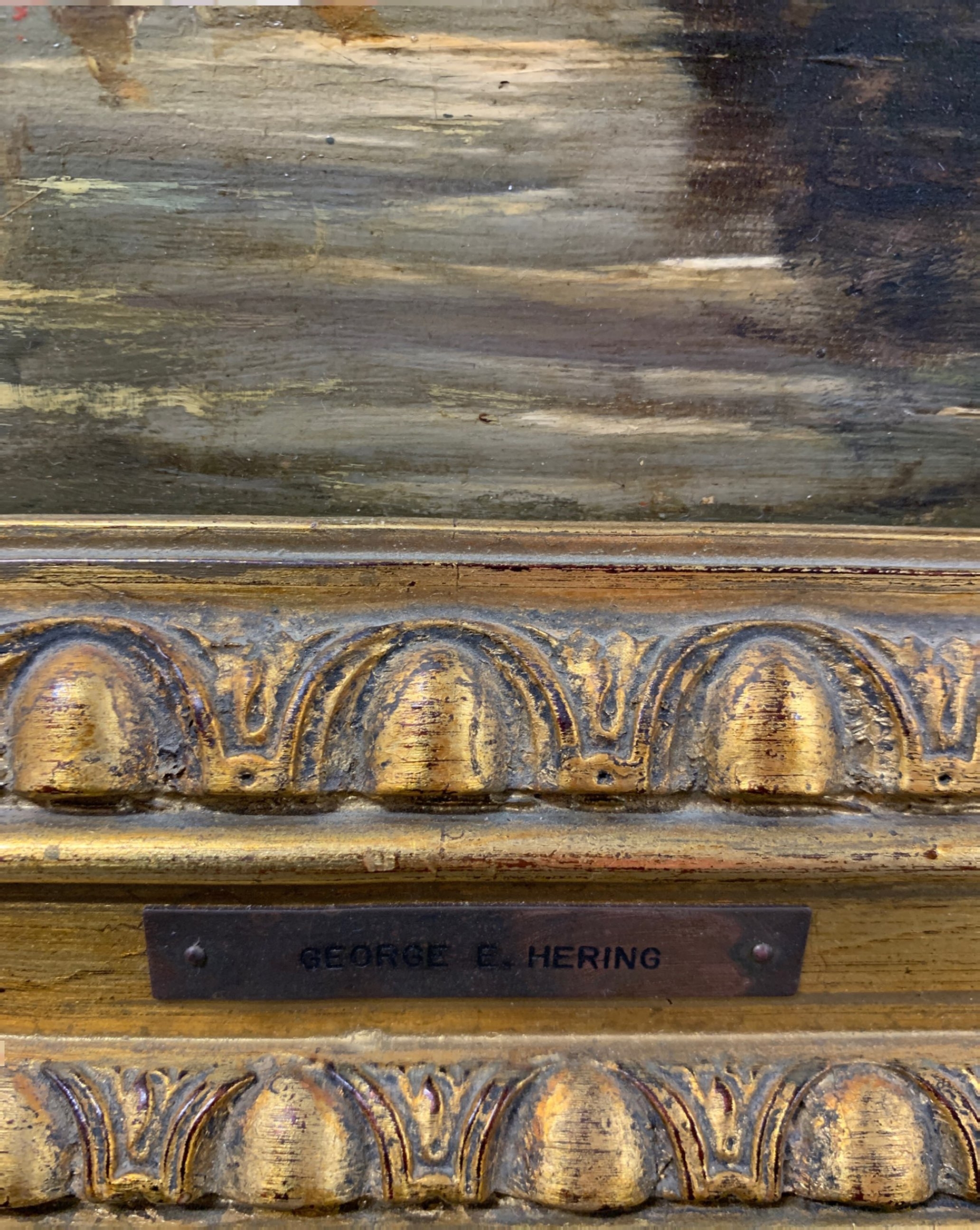George Edwards Hering | A 19th century gilt framed oil on canvas ...