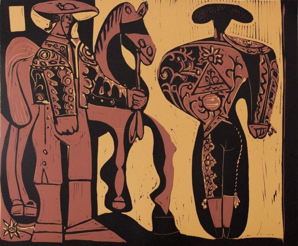 Pablo Picasso | Picador and Bullfighter (1962) | MutualArt