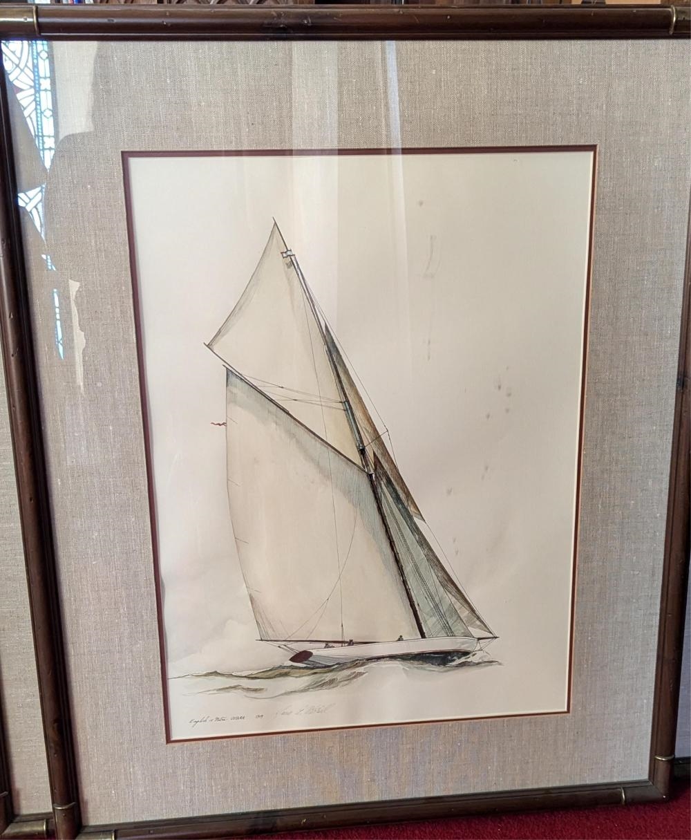 James Archibald Mitchell III | Three Sailboats | MutualArt
