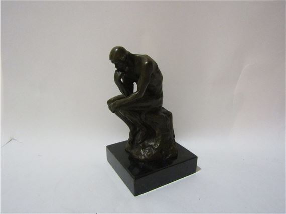 Auguste Rodin | A study of The Thinker after Rodin, on | MutualArt