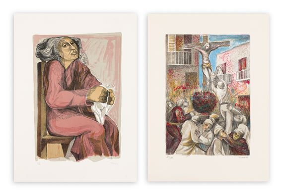 Saverio Terruso | Lotto unico composto da 2 opere (1981) | MutualArt