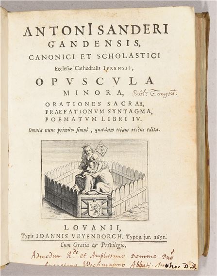 Antonius Sanderus | Opuscula minora (1651) | MutualArt