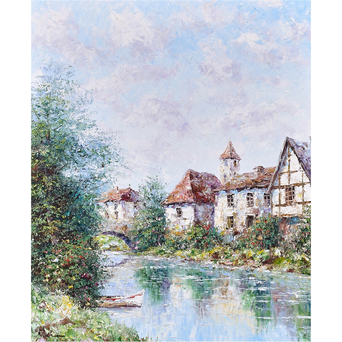 Theo Raucher | Cottages Along the River | MutualArt