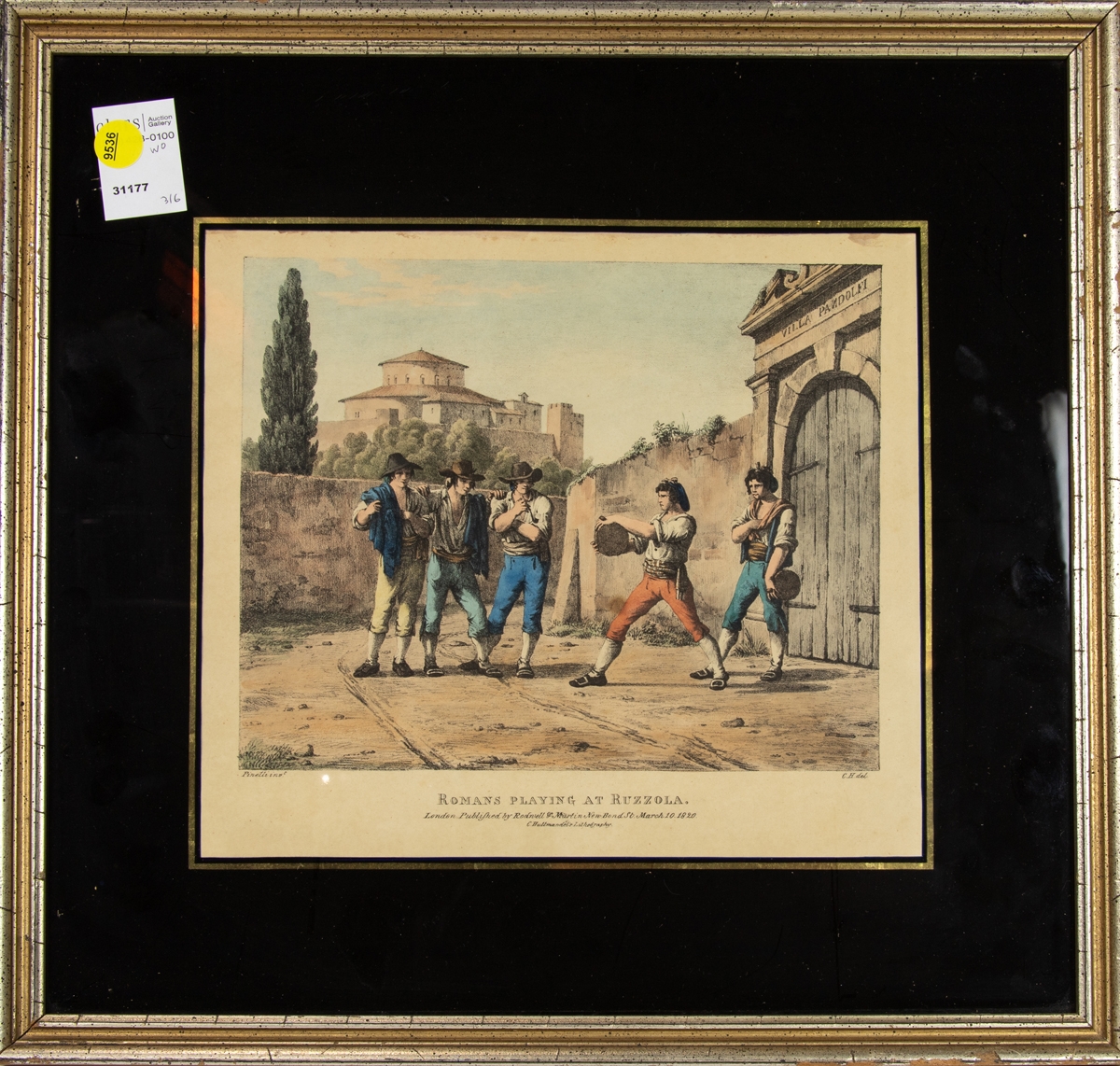 Bartolomeo Pinelli | Romans Playing at Ruzzola, | MutualArt