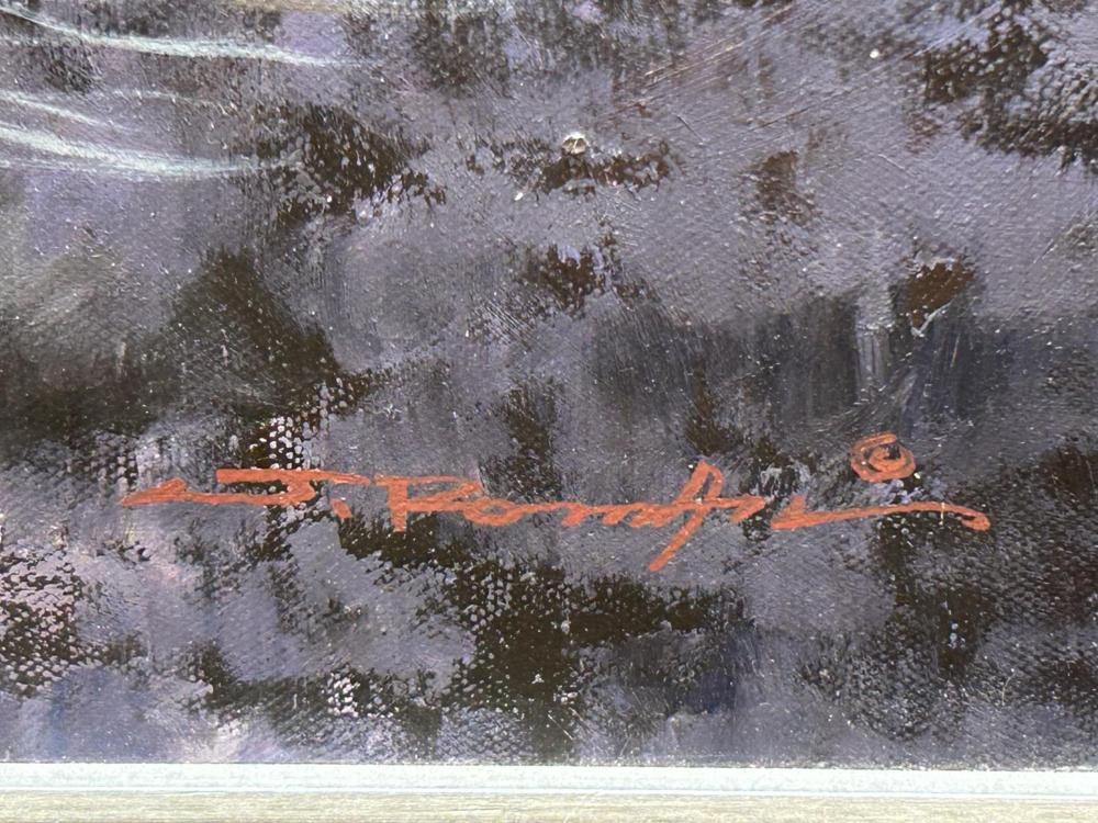 Jacinto Roman | Signed Jacinto Roman Portrait Oil on Canvas | MutualArt