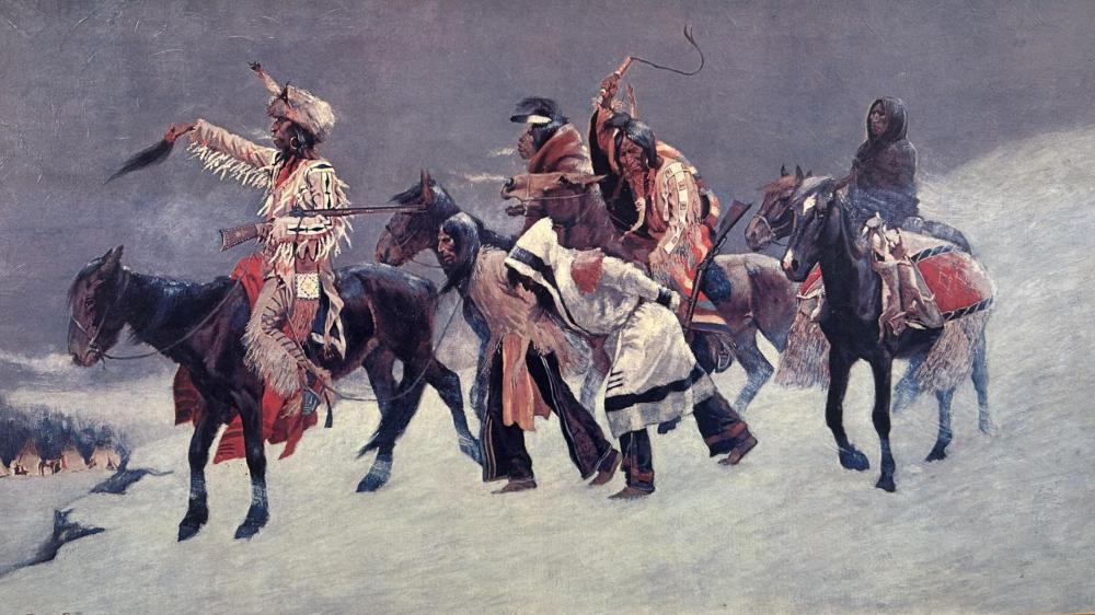 Frederic Remington | Frederic Remington Western Native American Print ...