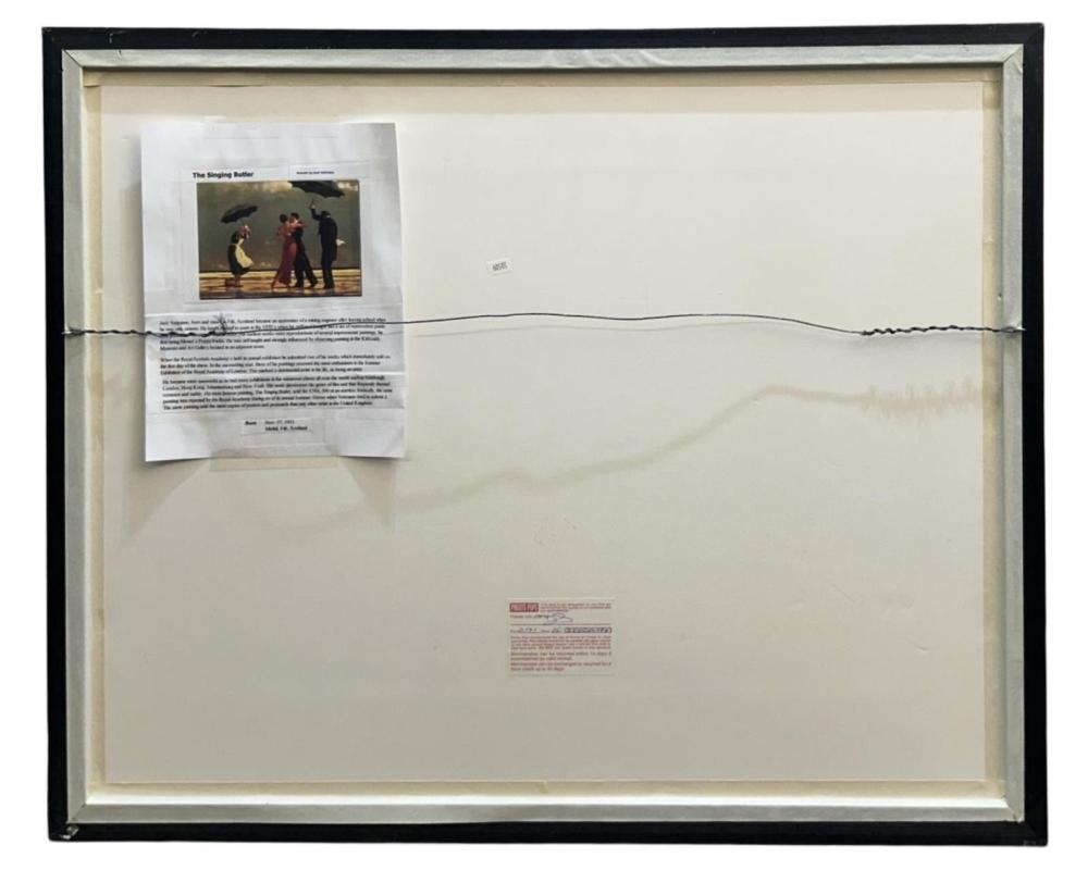 Jack Vettriano | Vintage Jack Vettriano “The Singing Butler Print ...