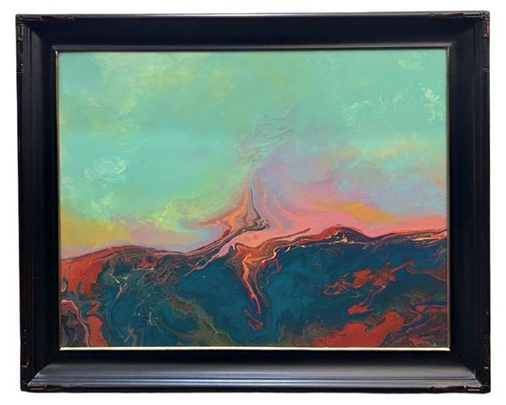 Domingo Domingo | Signed Domingo Domingo Abstract Acrylic on Panel ...