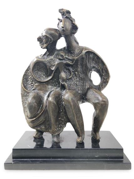 Salvador Dalí | Salvador Dali Family Group Abstract Bronze | MutualArt