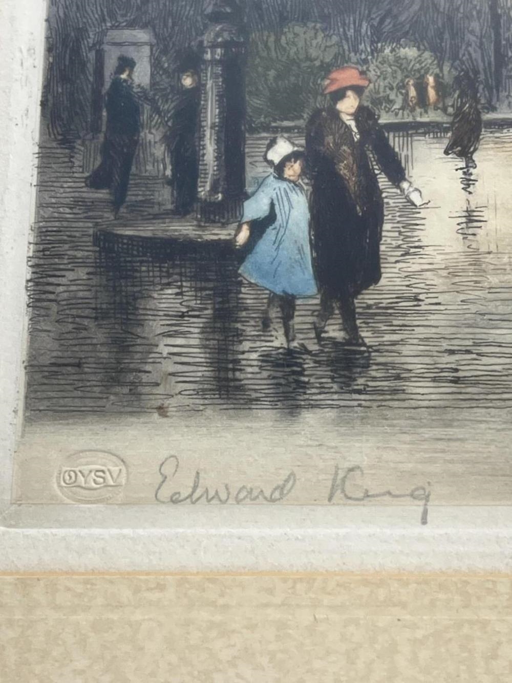 Edward King | Signed Edward King Colored Etching | MutualArt