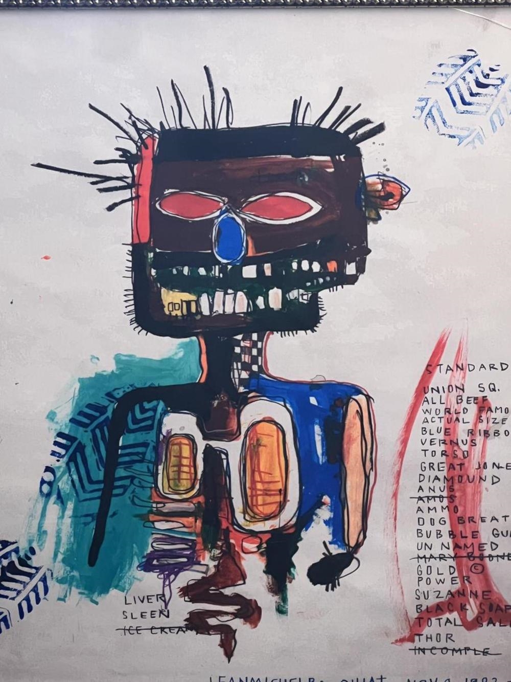 Jean-Michel Basquiat | Jean Michel Basquiat Abstract Serigraph | MutualArt