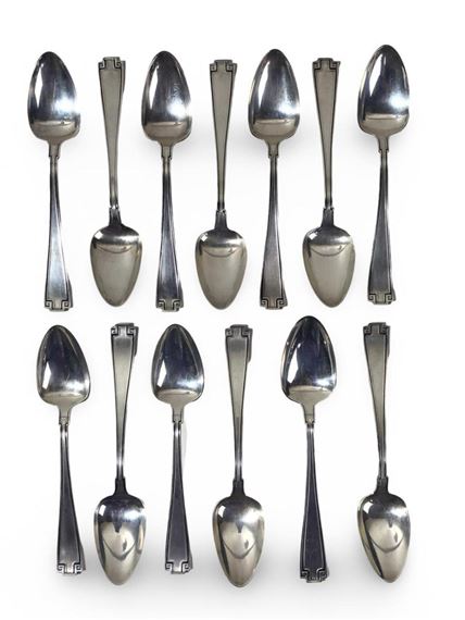 Sterling | 13) Exceptional Sterling Silver Tea Spoons | MutualArt