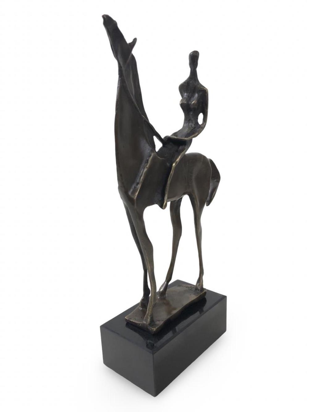 Salvador Dalí | Salvador Dali Lady On Horse Bronze Sculpture | MutualArt