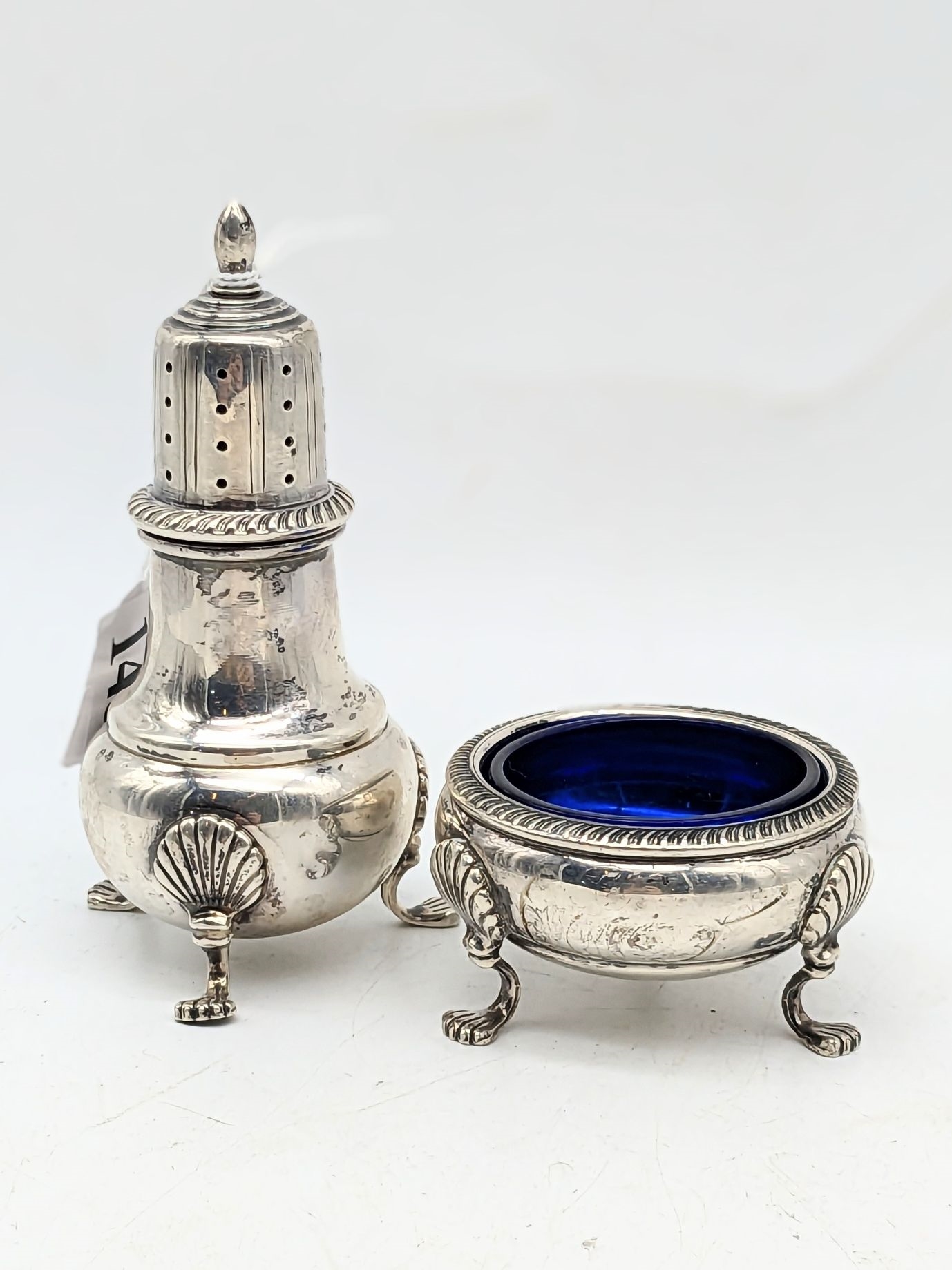 Sterling | STERLING SILVER PEPPER CASTER AND TABLE SALT | MutualArt