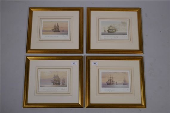 Derek Gardner | set of four limited edition prints of C19th battle ...