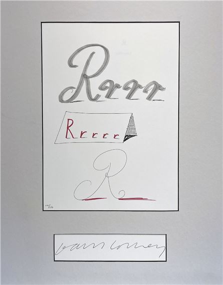David Hockney | David Hockney - Letter R from Hockney's Alphabet with ...