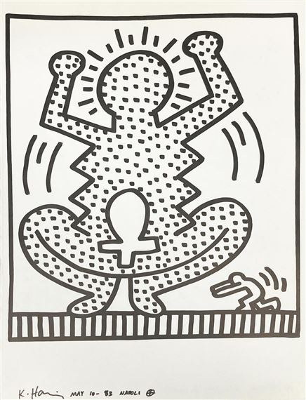 Keith Haring | Keith Haring - Untitled X (1983) | MutualArt