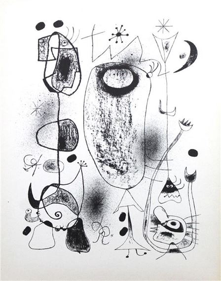 Joan Miró | Joan Miro - Lithograph XXVIII (1947) | MutualArt