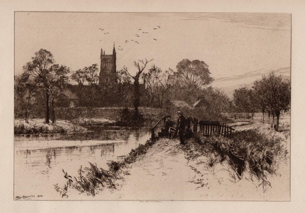 Percy Robertson | Percy Robertson ORIGINAL Etching Winchester College ...